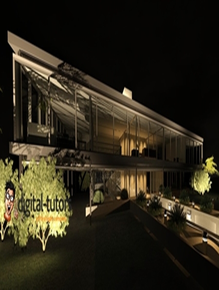 Using Exterior Lighting to Create a Night Scene Rendering in Revit