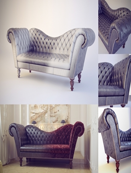 Old Hickory Tannery: Recamier Sofa