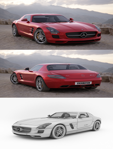 3d Model Mercedes SLS AMG