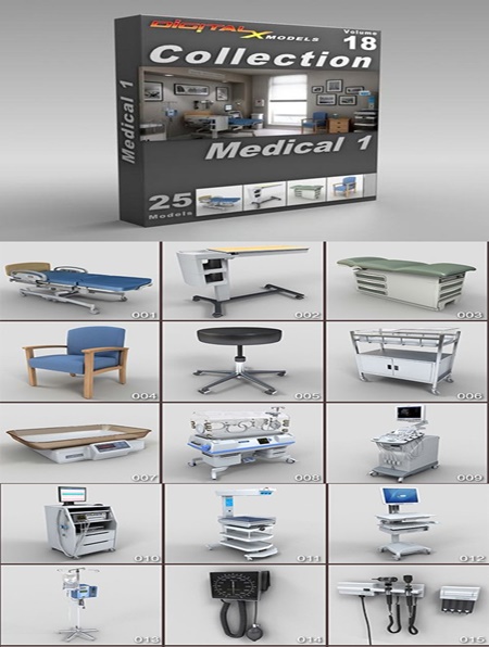 DigitalXModels 3D Model Collection Volume 18 MEDICAL 1
