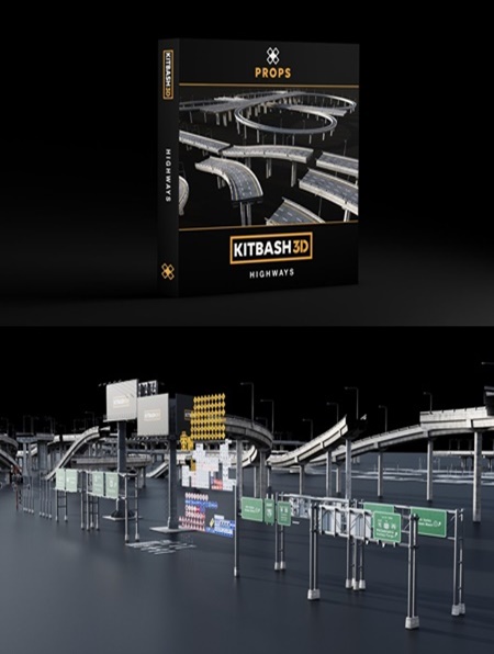 Kitbash3D Props: Highways
