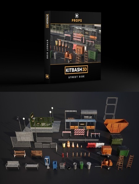 Kitbash3d PROPS: STREET SIDE