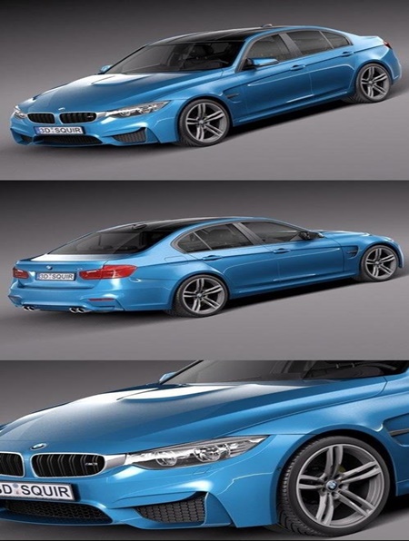 BMW M3 F30 Sedan 2015 3D Model